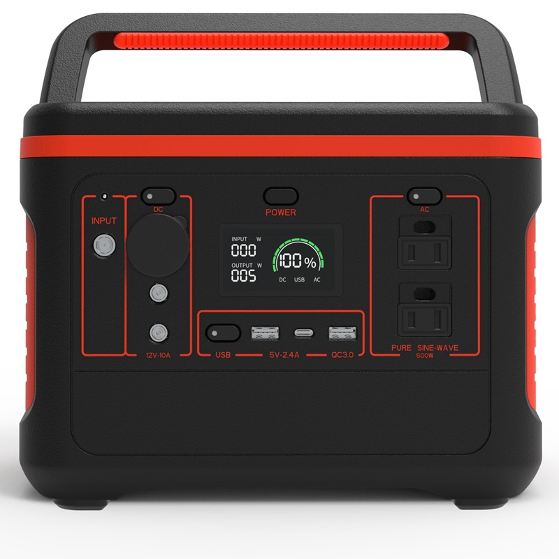 600W 568Wh Portable Energy Storage Power Station Output Solar Lithium Solar Generator Emergency ...