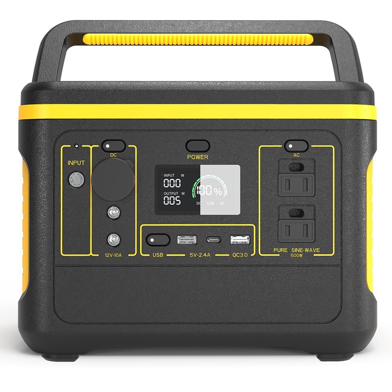 600W 568Wh Portable Energy Storage Power Station Output Solar Lithium Solar Generator Emergency ...