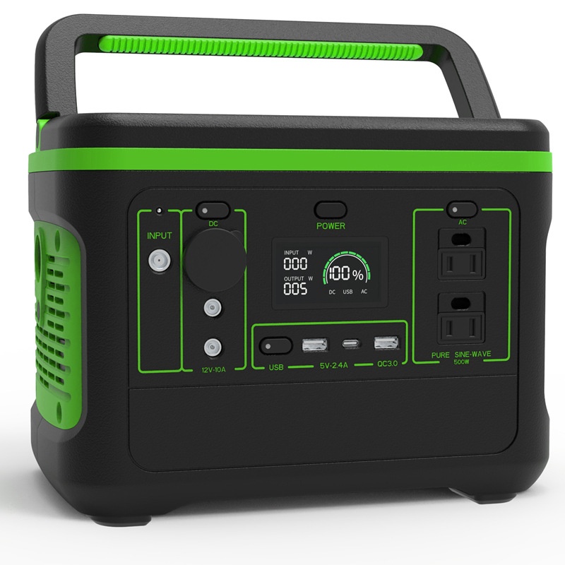 600W 568Wh Portable Energy Storage Power Station Output Solar Lithium Solar Generator Emergency ...